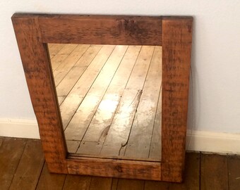 Rustic wood mirror | Etsy