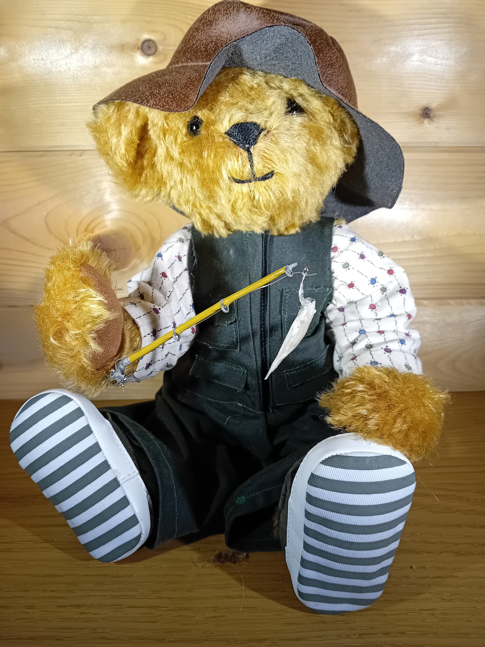 Teddy Bear Bert the Fisherman - Etsy