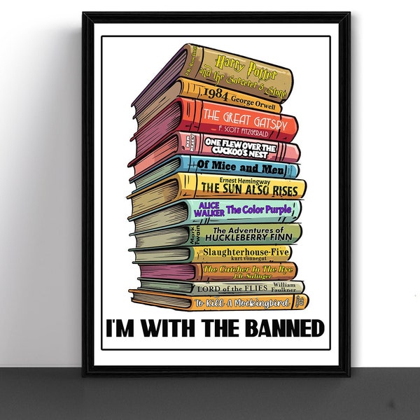 Im With the Banned Poster - Etsy