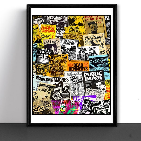 Punk Rock Poster - Etsy