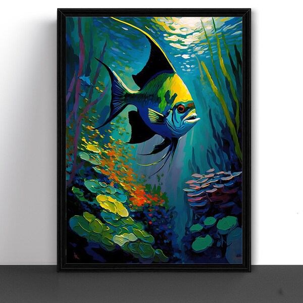Angelfish Painting - Etsy