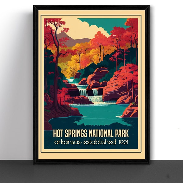Retro National Park Poster - Etsy