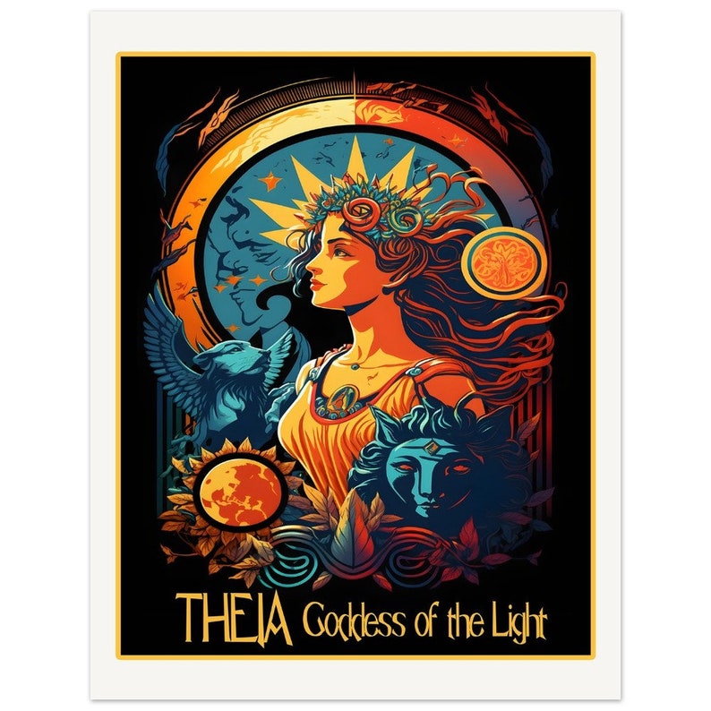 Theia Goddess of the Light Fine Art Print Poster Greek Mythology - Etsy