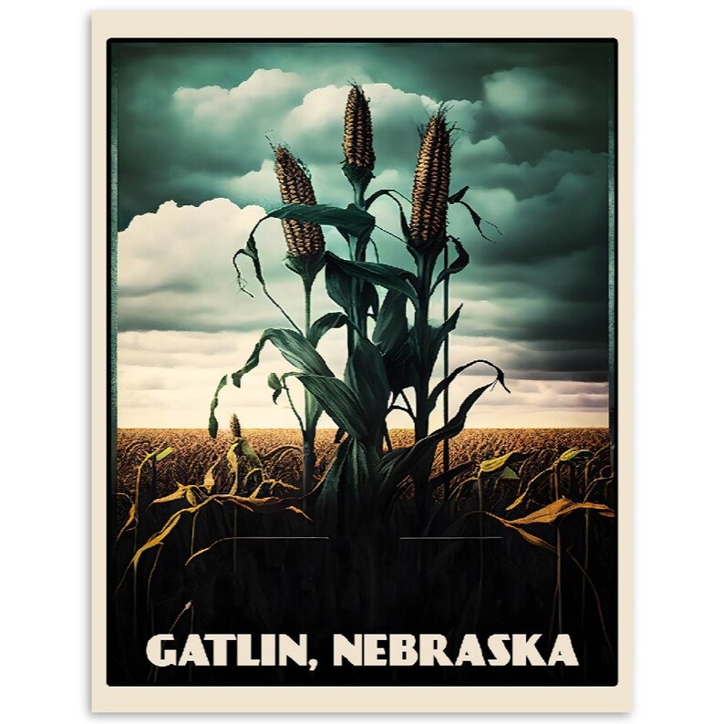 Gatlin Nebraska Reise Poster Art Print Stephen King Kinder des Mais ...