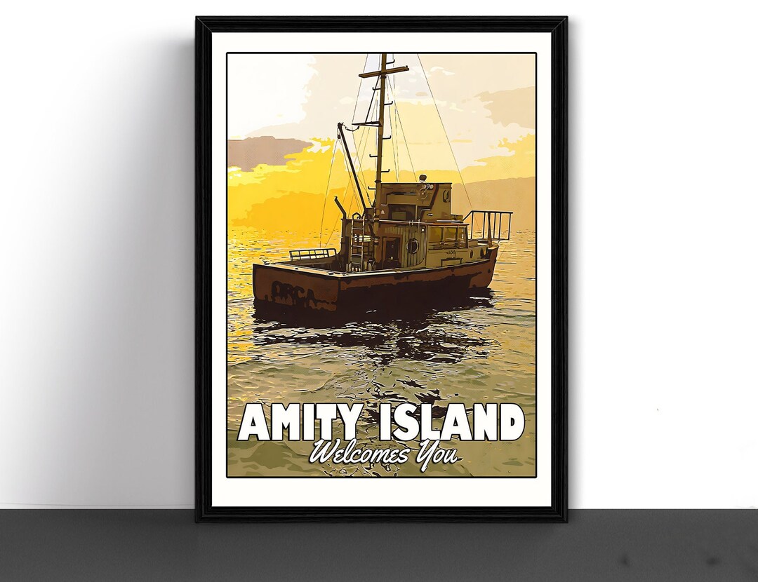 Amity Island Travel Poster Art Print - Etsy