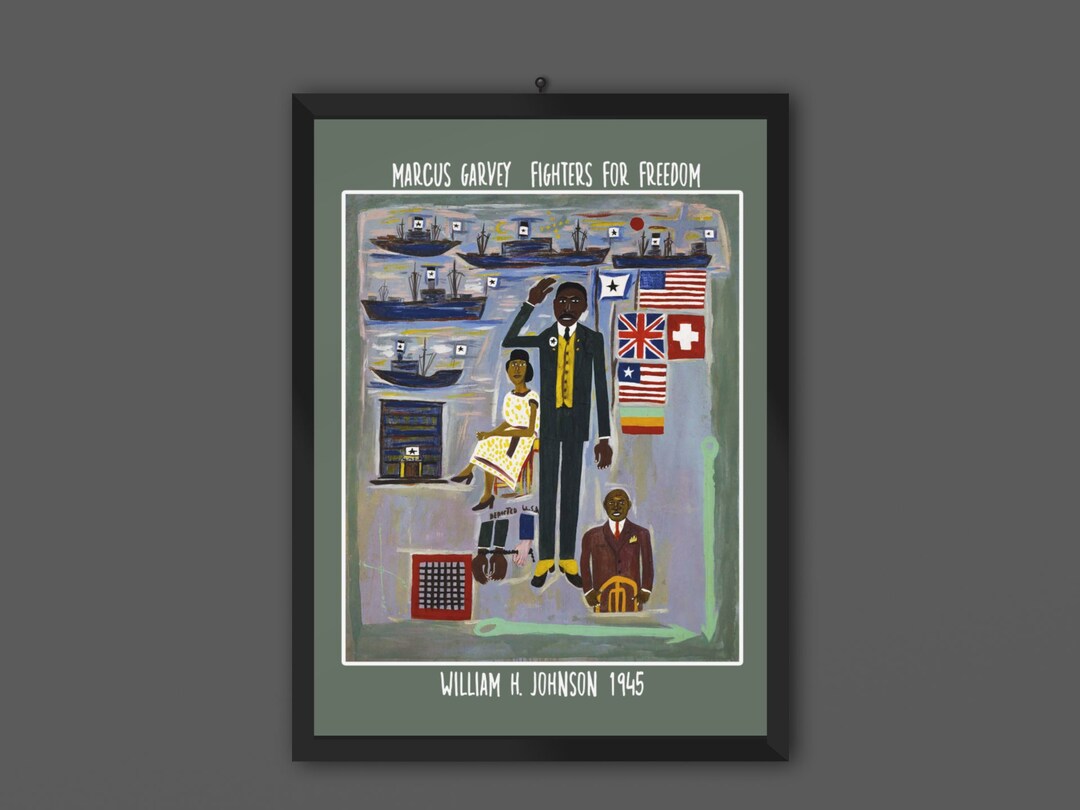 Marcus Garvey Art Print Painting William H. Johnson Black History ...