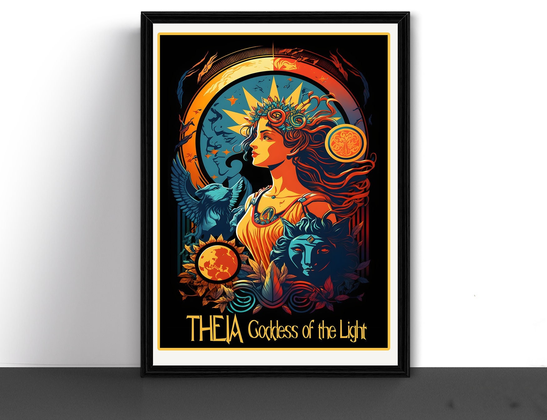 Theia Goddess of the Light Fine Art Print Poster Greek Mythology - Etsy