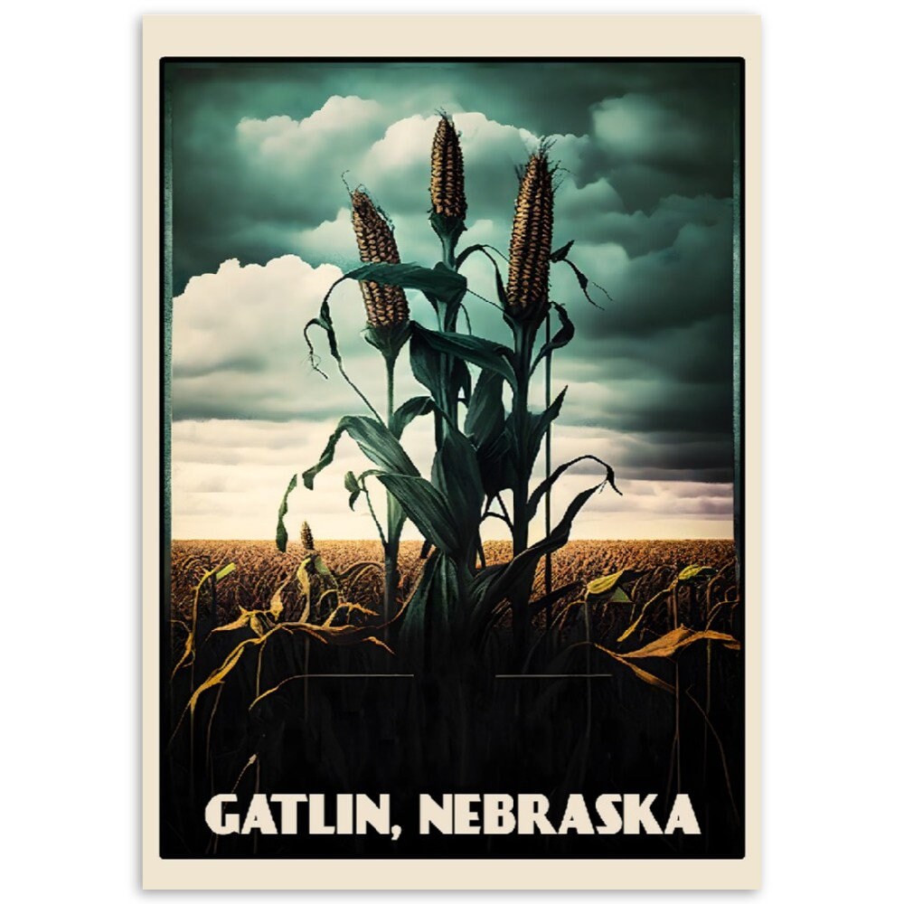 Gatlin Nebraska Reise Poster Art Print Stephen King Kinder des Mais ...
