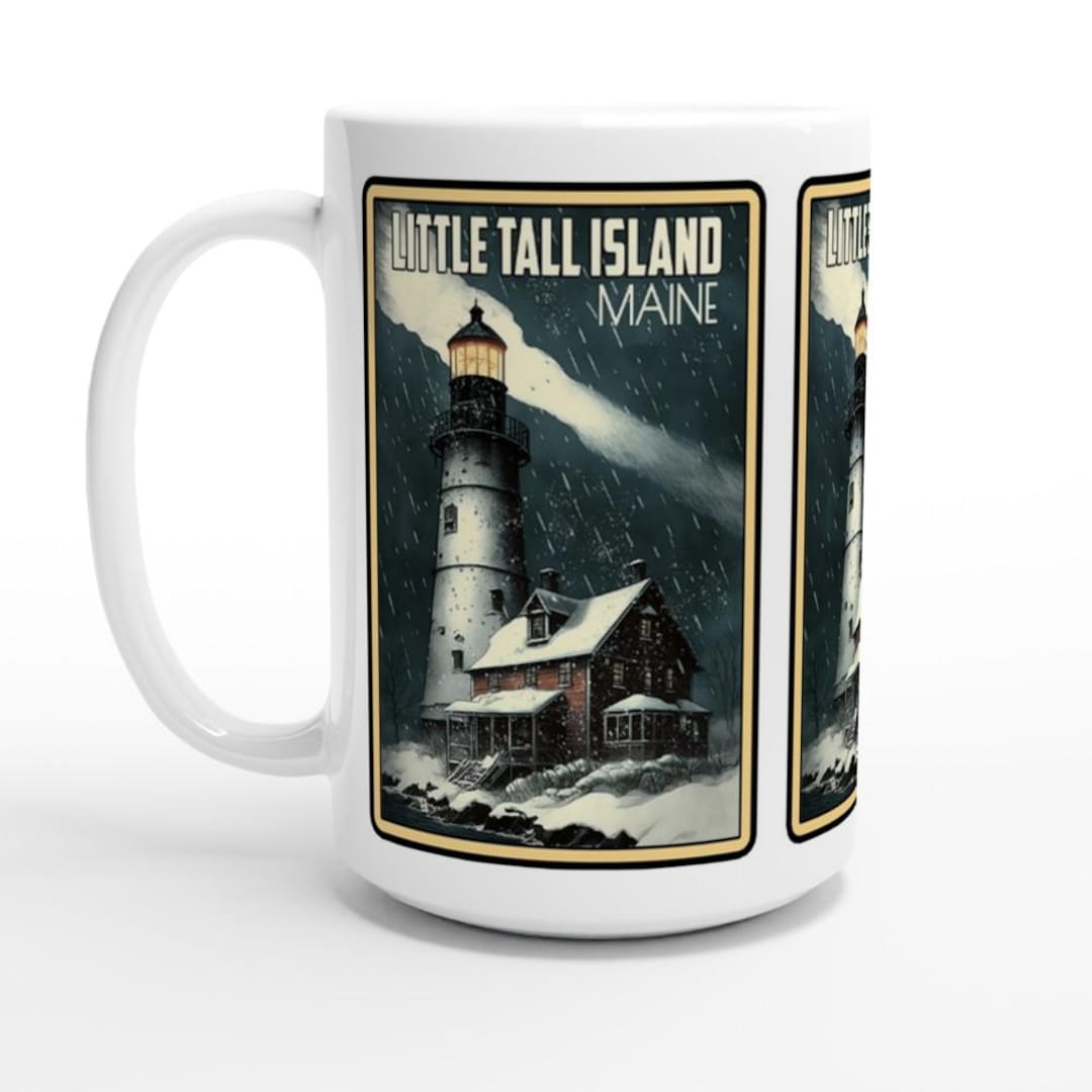Little Tall Island Maine Storm of Century Stephen King Horror 15 Oz ...