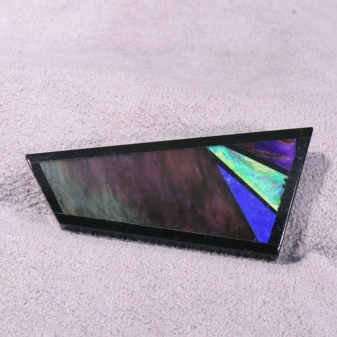 Velvet Obsidian With Bright Opal, Deep Purple Sugilite, Lapis and Black ...