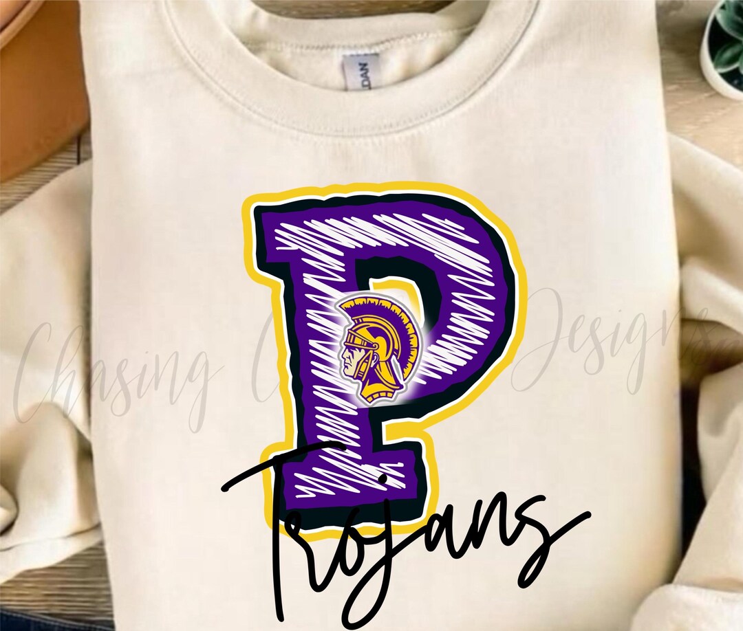 Purple Trojans PNG: School Spirit Design (digital Download) - Etsy