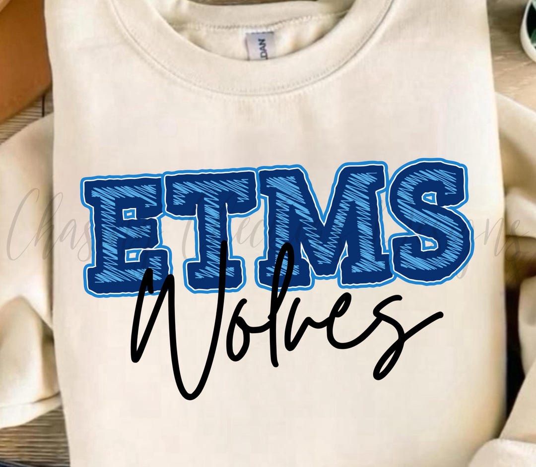 ETMS Wolves PNG: School Spirit Design (digital Download) - Etsy