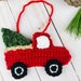 Crochet Red Truck Pattern - Crochet Christmas Gift, Crochet Red Truck ...