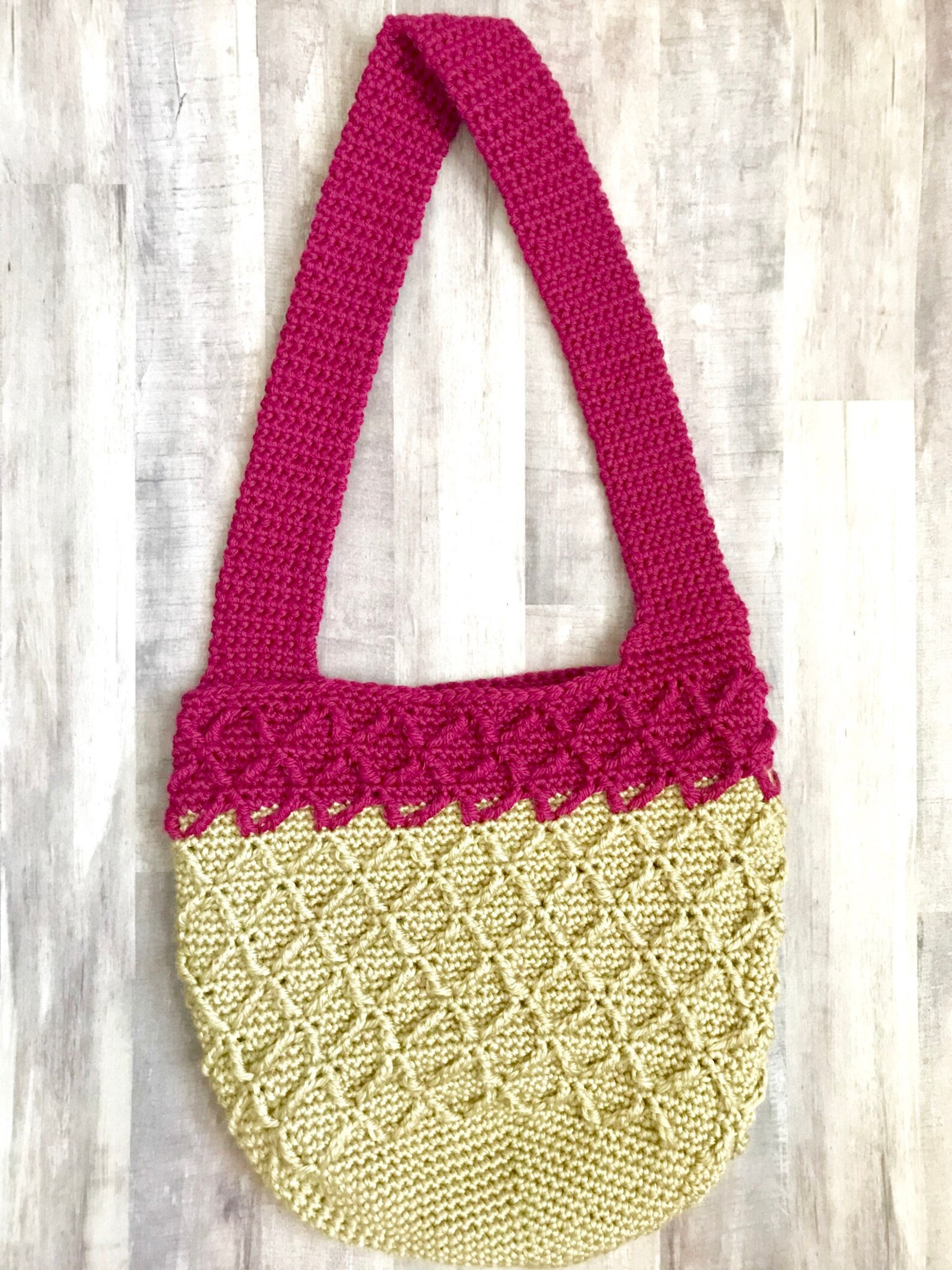 Diamond Cable Bag Crochet Pattern Crochet Market Bag Crochet - Etsy