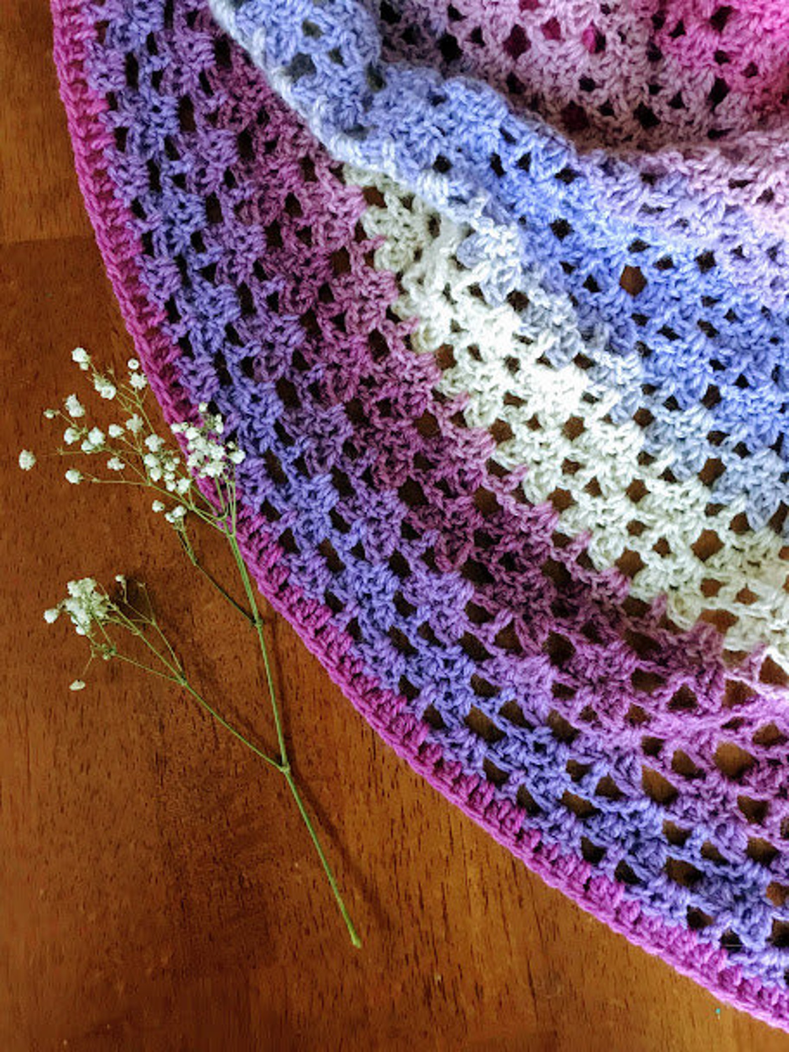 Crochet Triangle Shawl Pattern, Crochet Lace Shawl PDF Download, Women ...