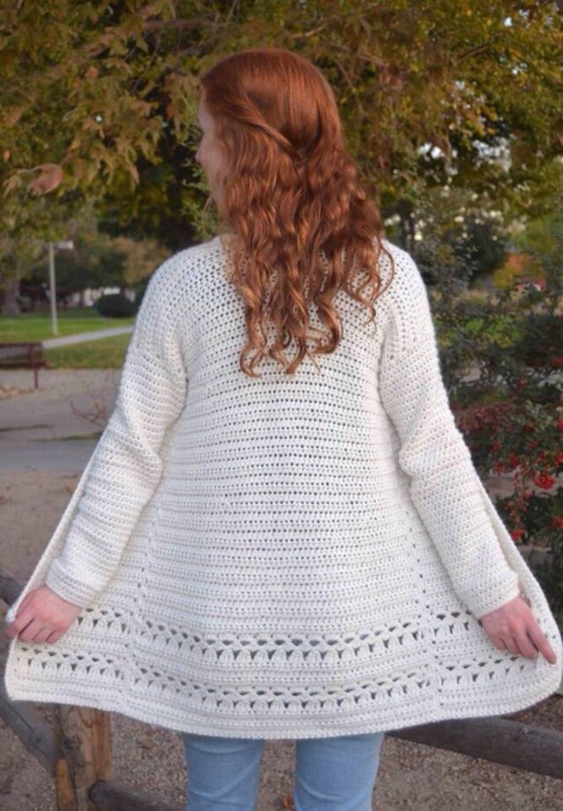 Angelica Cardigan — Easy & Long Crochet Cardigan Pattern for Women ...