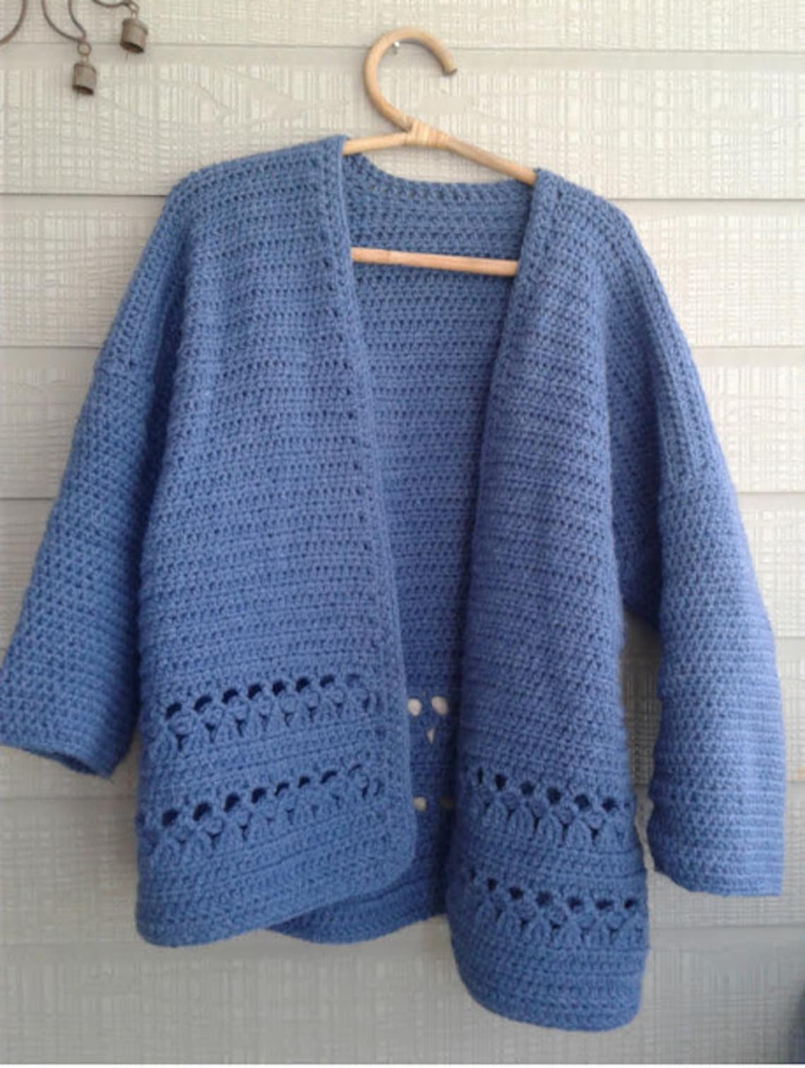 Angelica Cardigan — Easy & Long Crochet Cardigan Pattern for Women ...