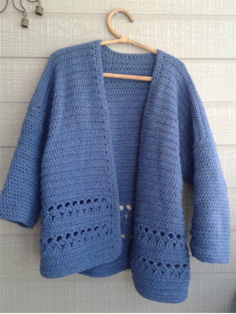 Angelica Cardigan — Easy & Long Crochet Cardigan Pattern for Women ...
