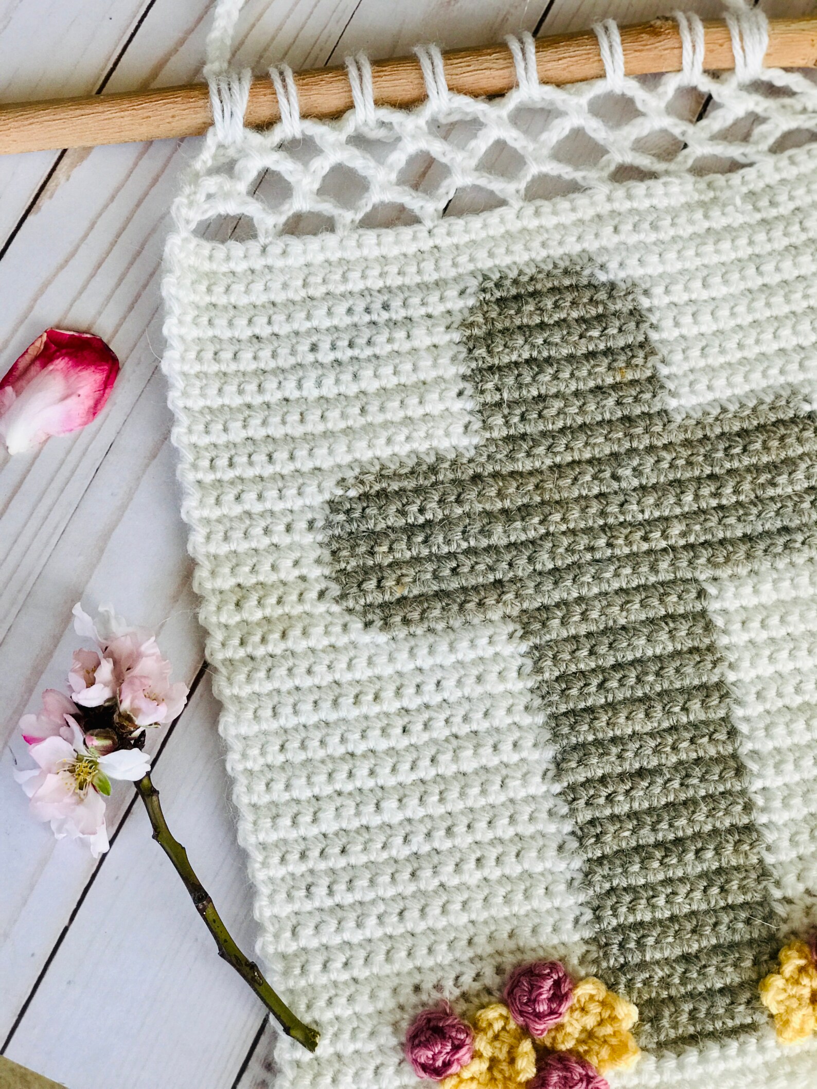 Crochet Easter Cross Wall Hanging Crochet Wall Hanging | Etsy