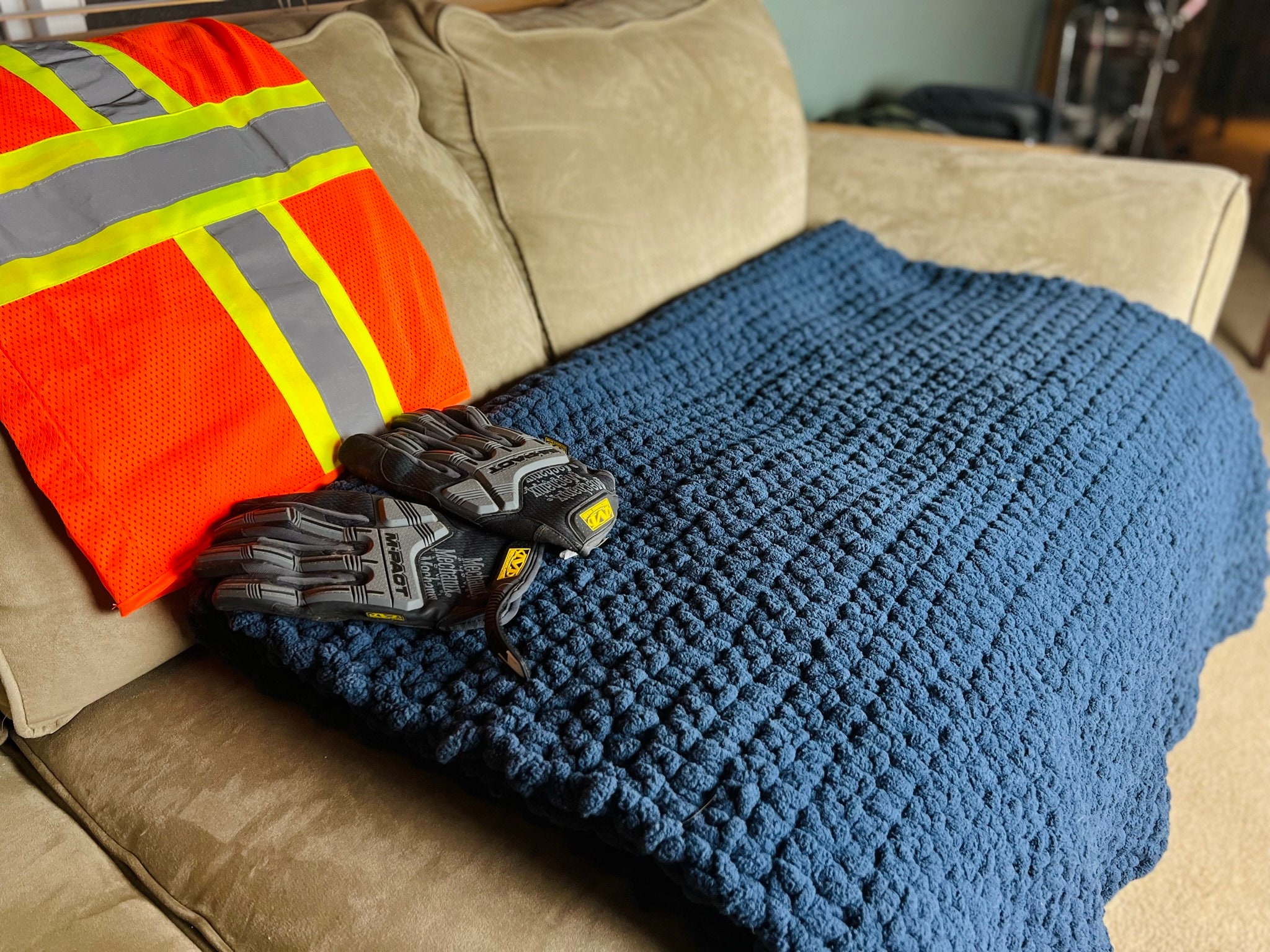 MEN'S CROCHET BLANKET Pattern / Beginner Crochet Blanket - Etsy