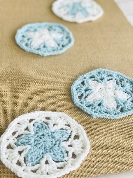 Forget Me Not Coasters Crochet Pattern — Crochet Lace Coasters, Crochet ...