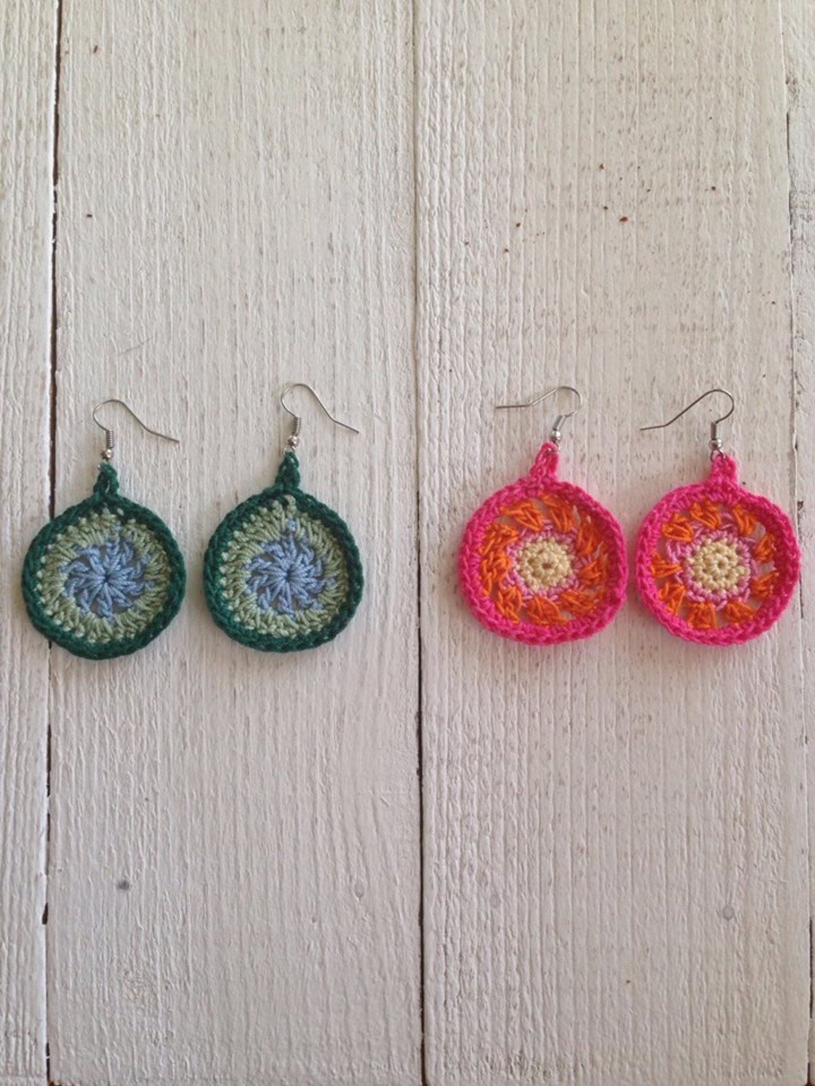 Quick and Easy Crochet Earrings Pattern Summer Crochet | Etsy