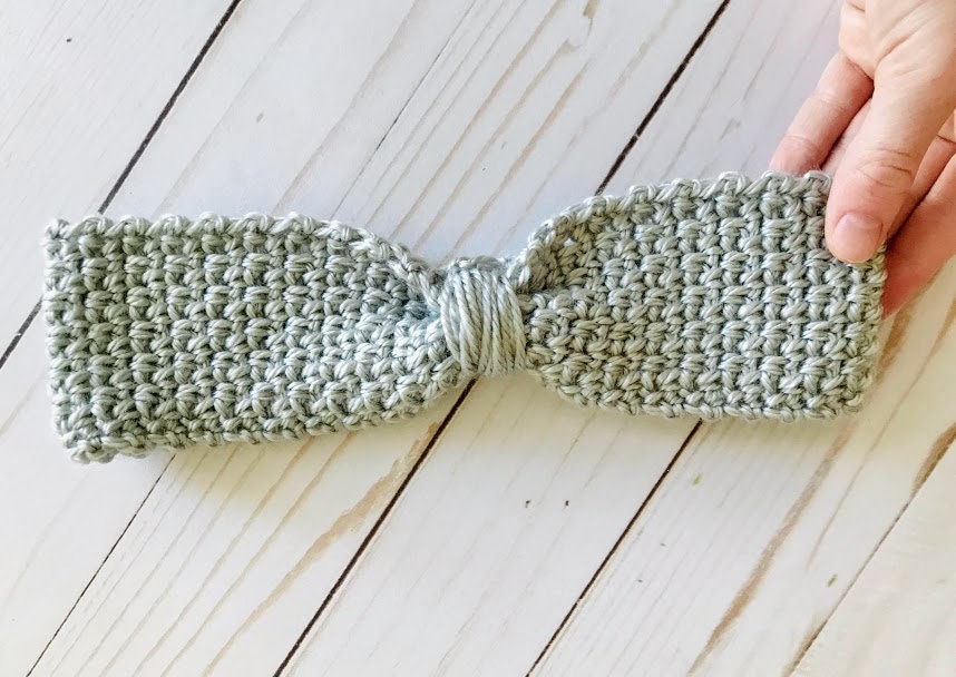 Crochet Bow Headband PDF Pattern - Headband Crochet Pattern With Bow ...