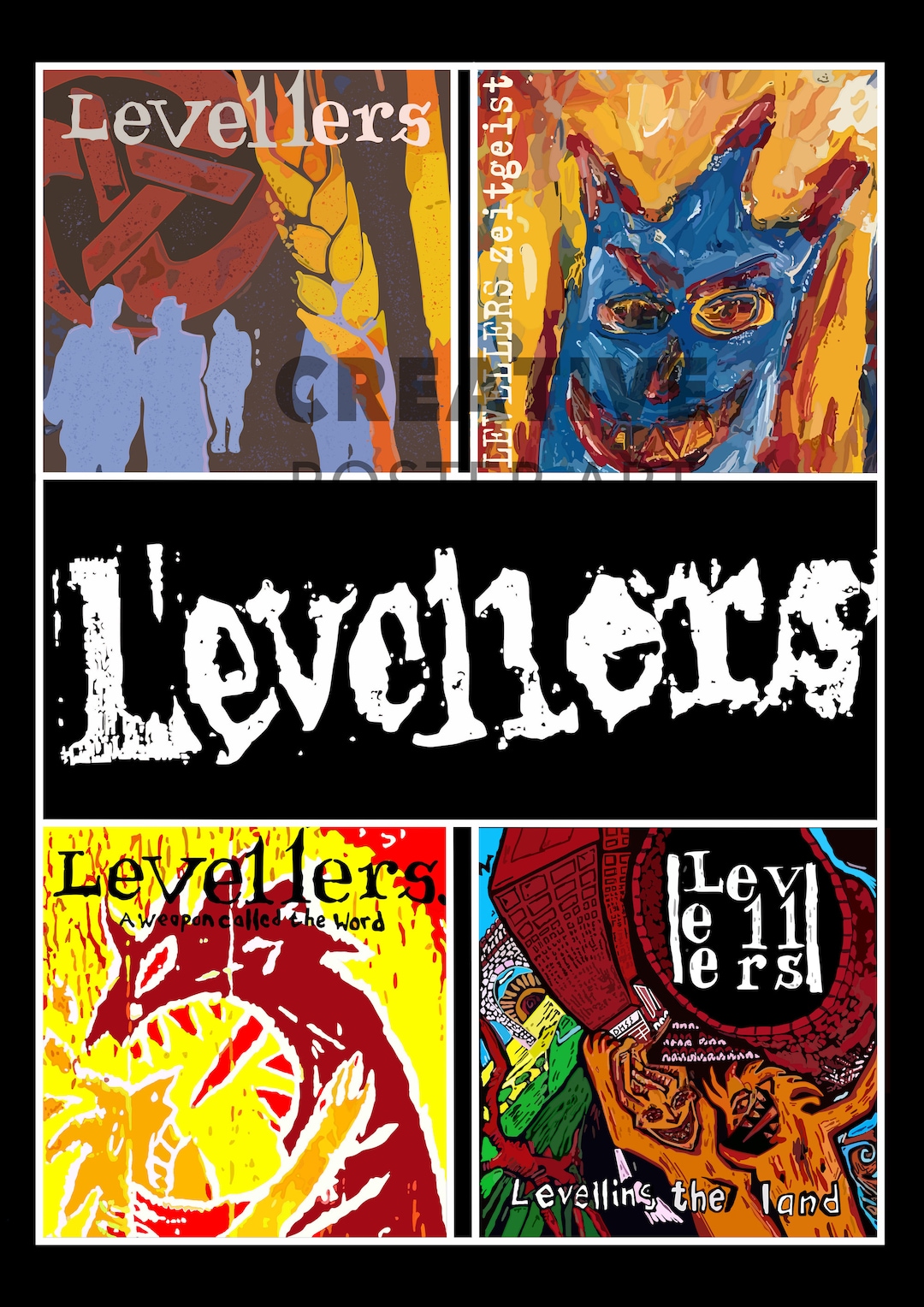 The Levellers Poster Download the Levellers Printable Wall Art, Home ...