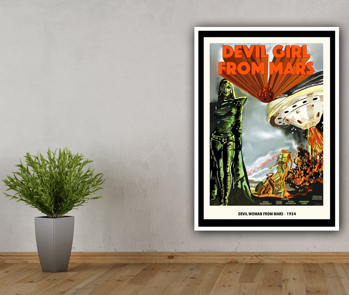 Retro Aliens Set of 4 Movie Print Retro Aliens Movie Wall - Etsy