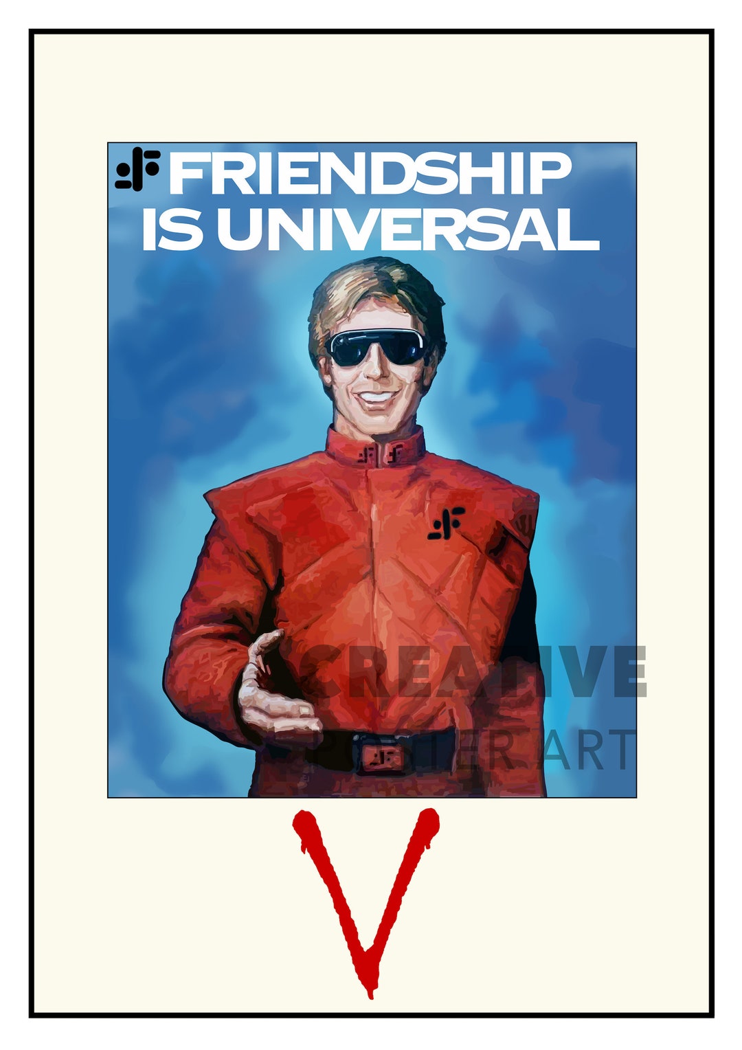 V Poster, V Wall Art, Home Decor, Gift Idea, V Propaganda Print, V ...