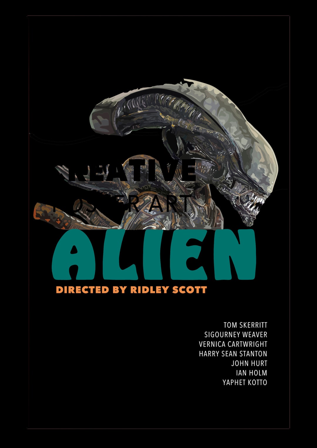 Alien Poster Alien Movie Posterhome Decor Wall Art Film - Etsy