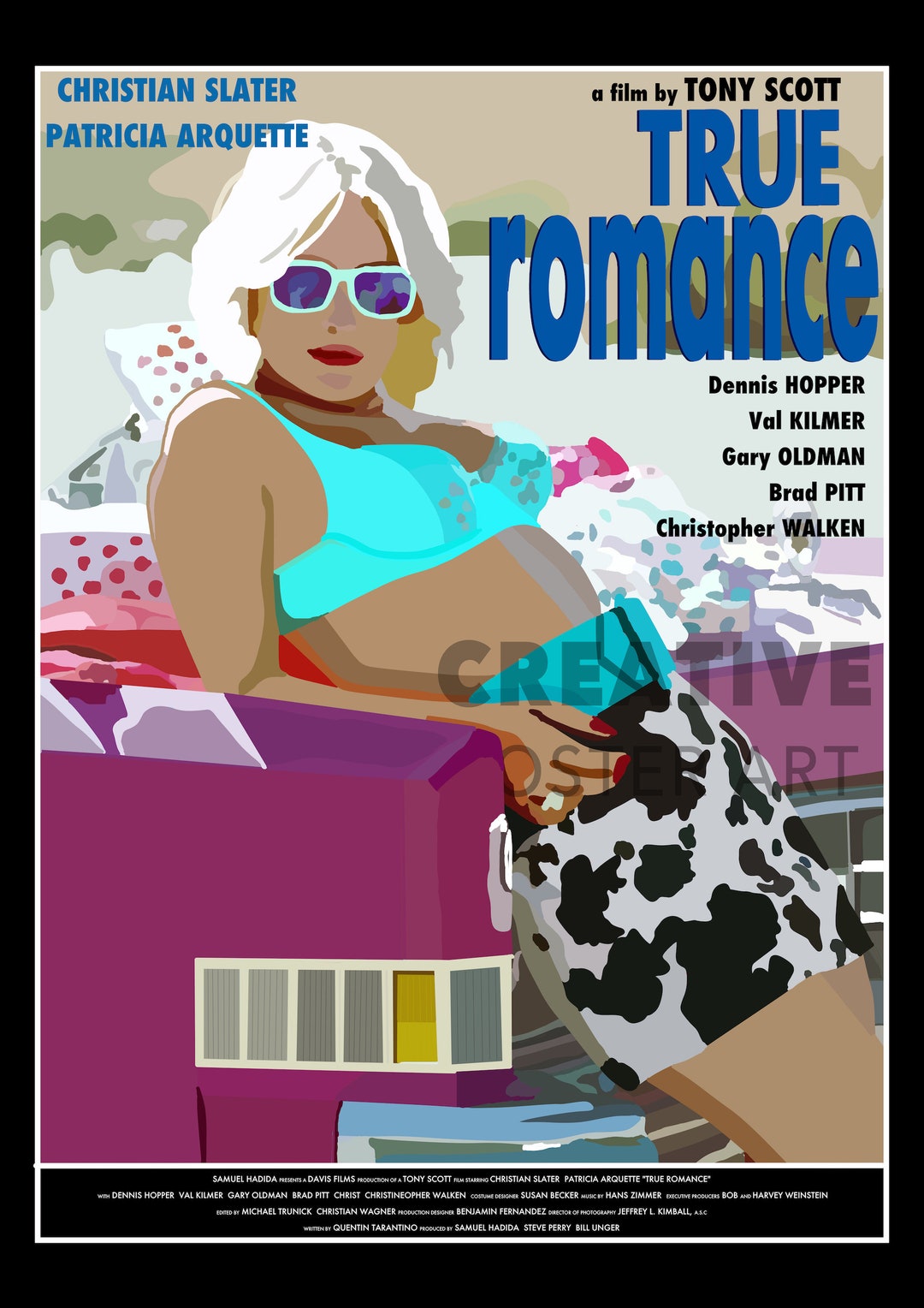 True Romance Poster Download, True Romance Film Poster,home Decor, Instant Printable Wall Art ...
