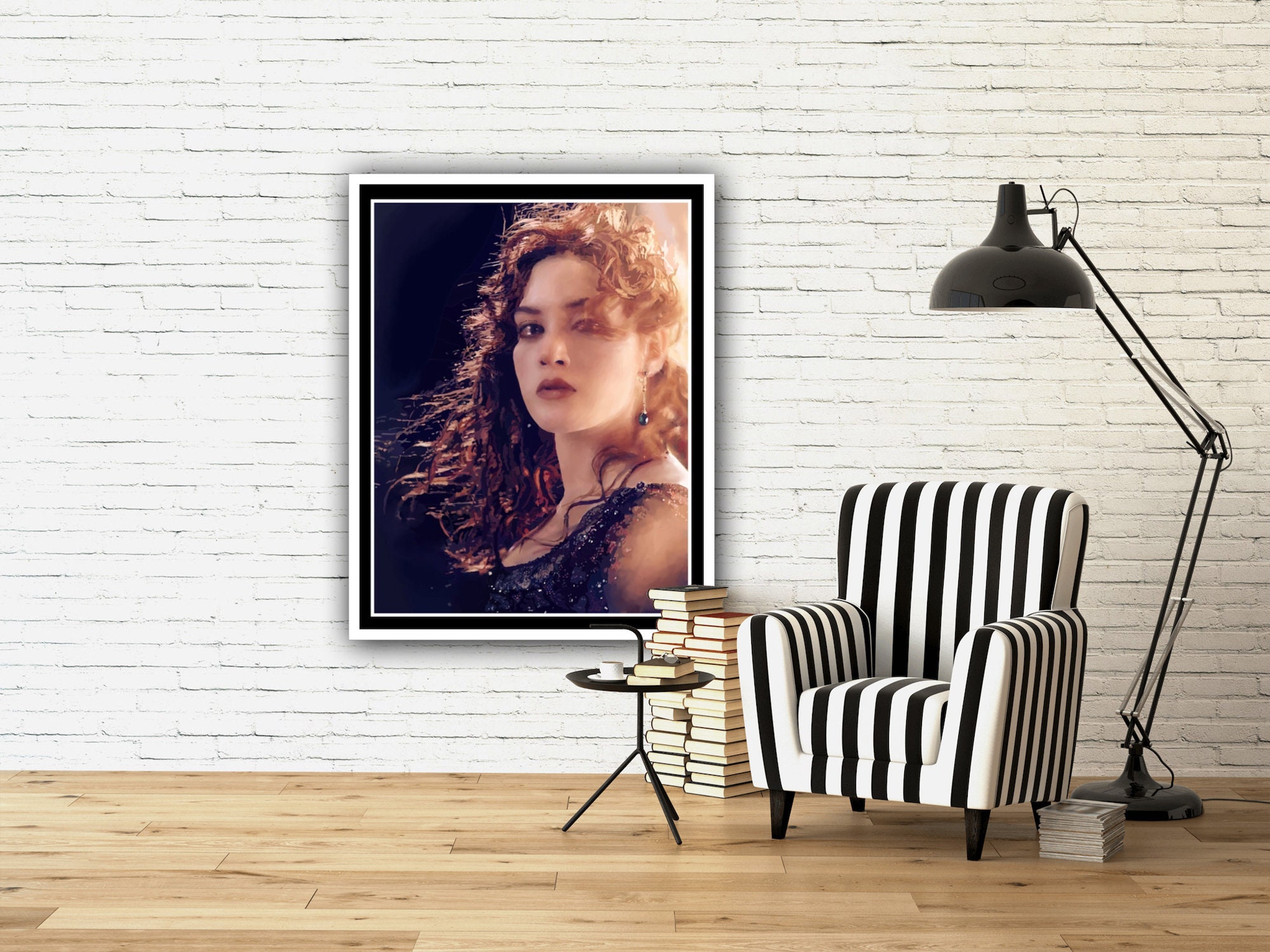 Kate Winslet Poster Kate Winslet Wall Art Portrait Rose - Etsy