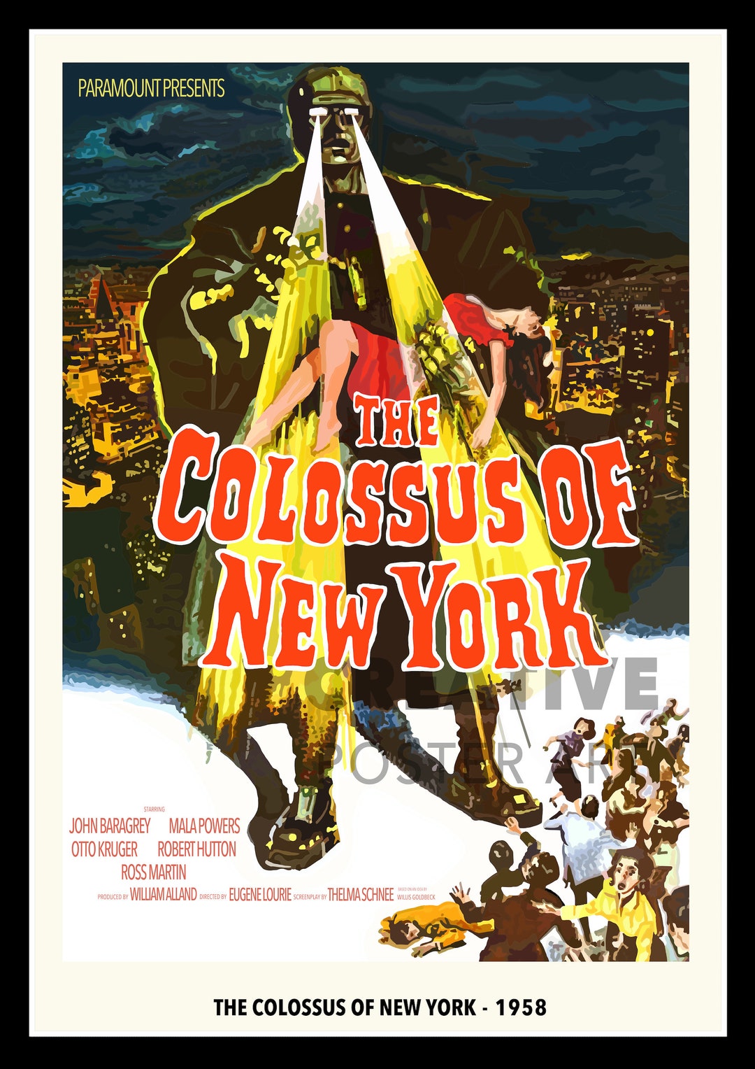 Colossus of New York Movie Poster: 1958 Sci-fi Retro Print - Etsy