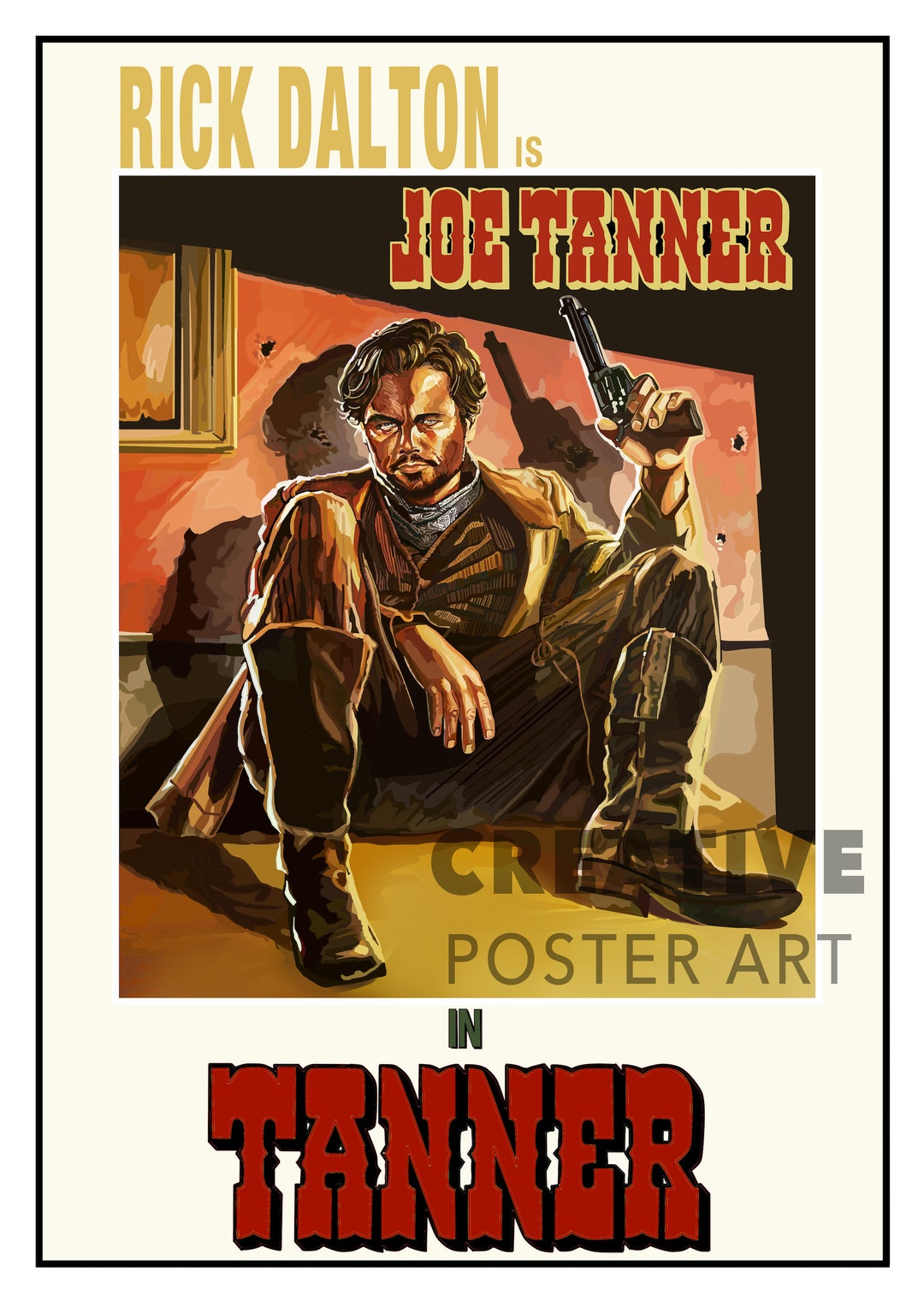 Tanner Movie Poster: Rick Dalton Poster, Once Upon A Time in Hollywood ...