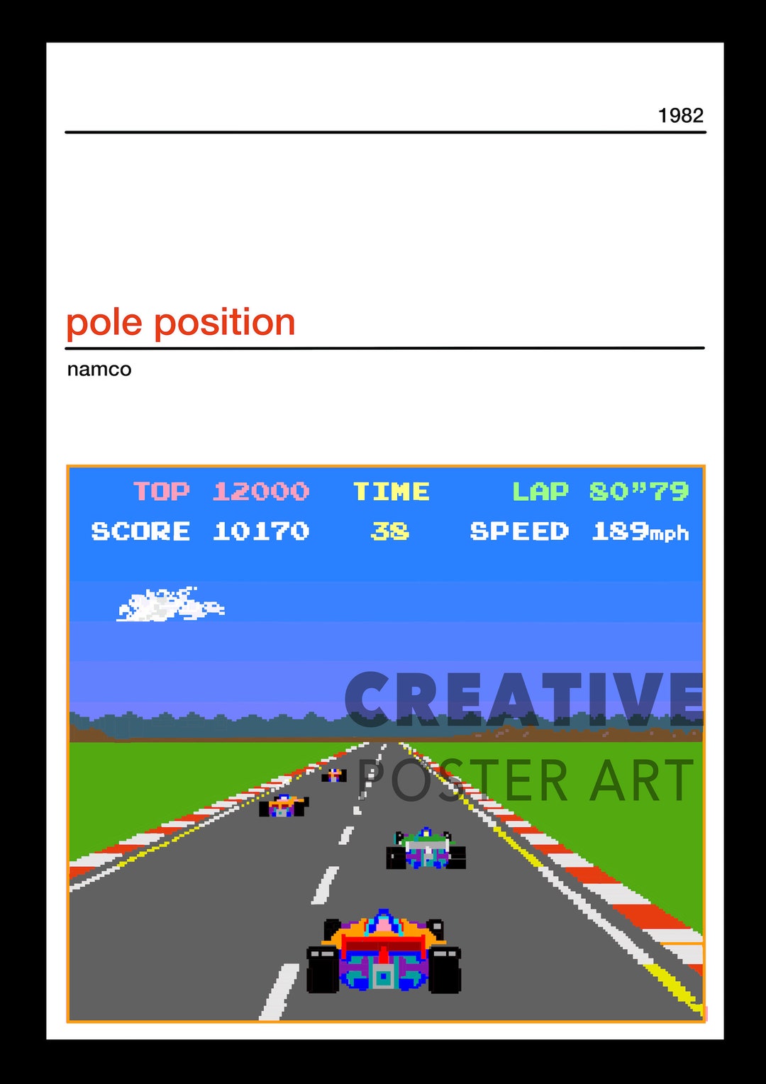 Atari Pole Position Poster: Retro Arcade Racing Print - Etsy UK