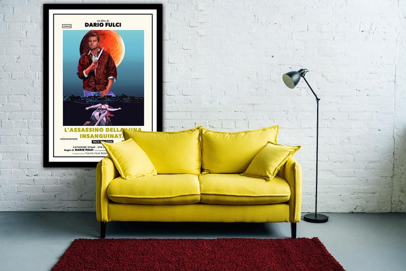 Rick Dalton 'moon Blood Killer' Italian Movie Poster - Etsy