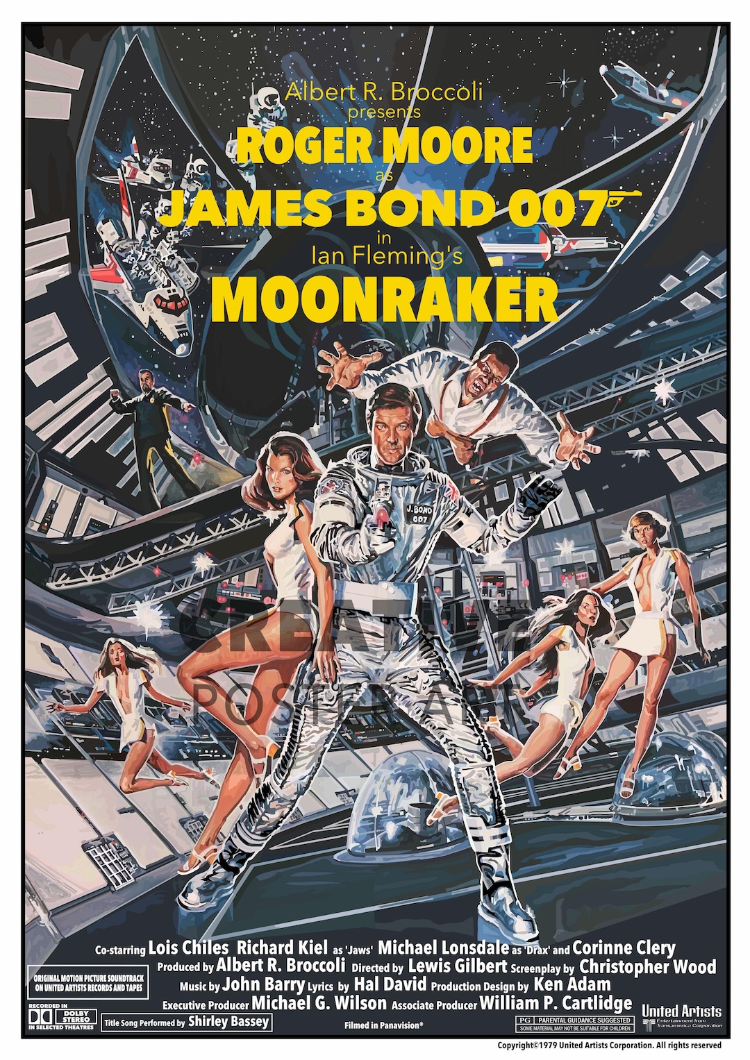 Moonraker Poster, James Bond Poster, 007 James Bond Poster, Home Decor ...