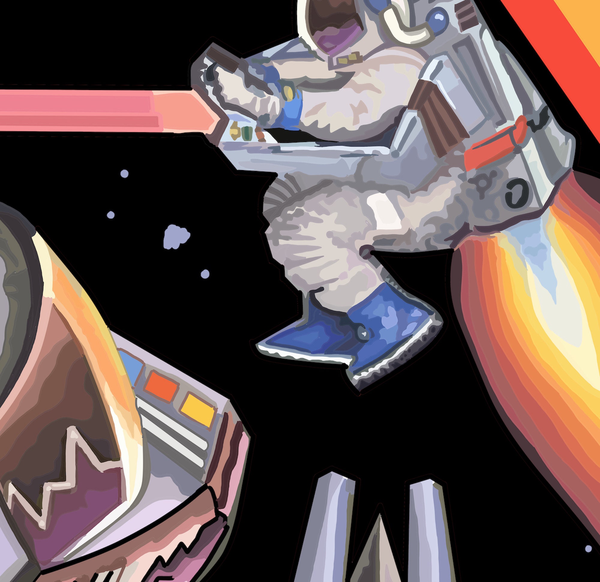 Jetpac Poster Download ZX Spectrum Printable Wall Art, Home Decor, Gift ...