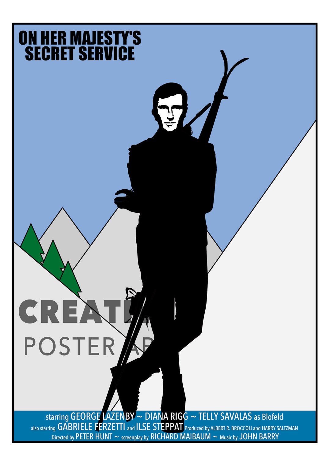 On Her Majesty's Secret Service Poster, Bond Poster Download, , James ...