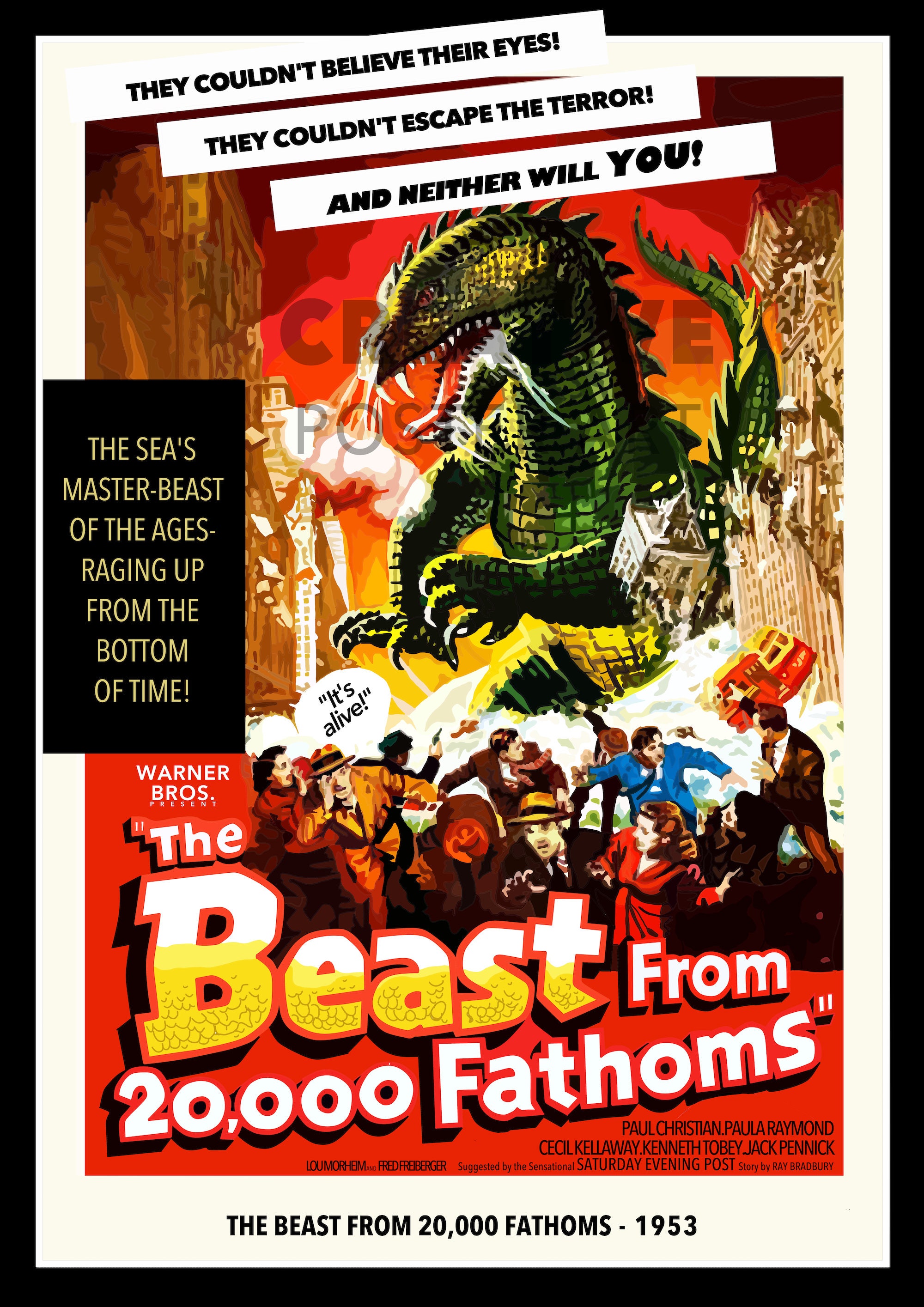 The Beast From 20 000 Fathoms Poster