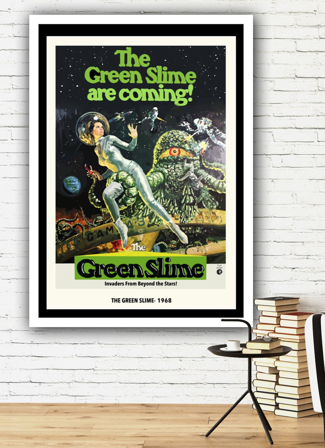 Retro Aliens Set of 4 Movie Print Retro Aliens Movie Wall - Etsy