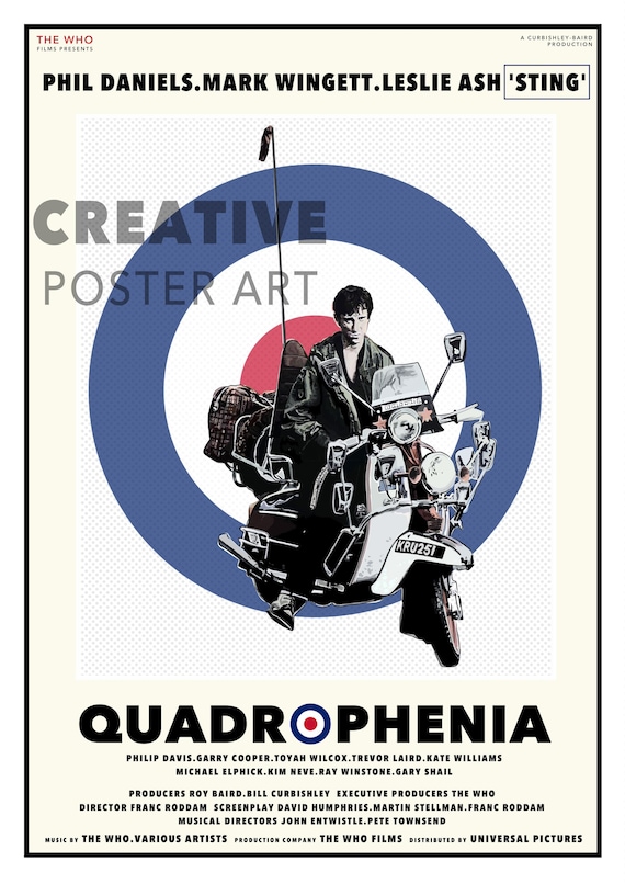 Quadrophenia Movie Posters From Movie Poster Shop Phil Daniels Signed