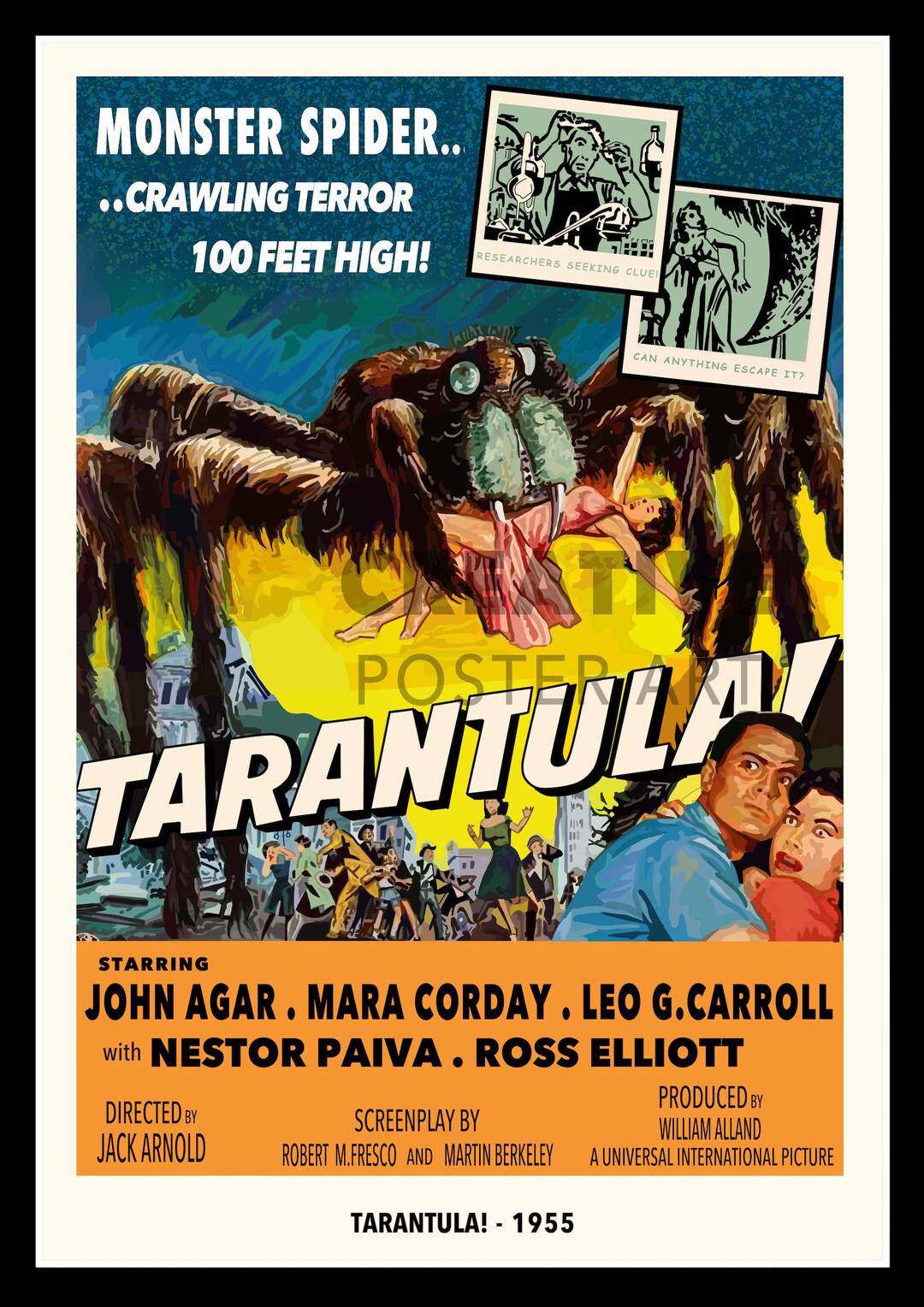 Tarantula Poster Download, Instant Printable Art, Tarantula Movie ...