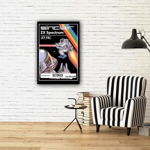Jetpac ZX Spectrum Poster Print: Retro Gaming Wall Art - Etsy UK