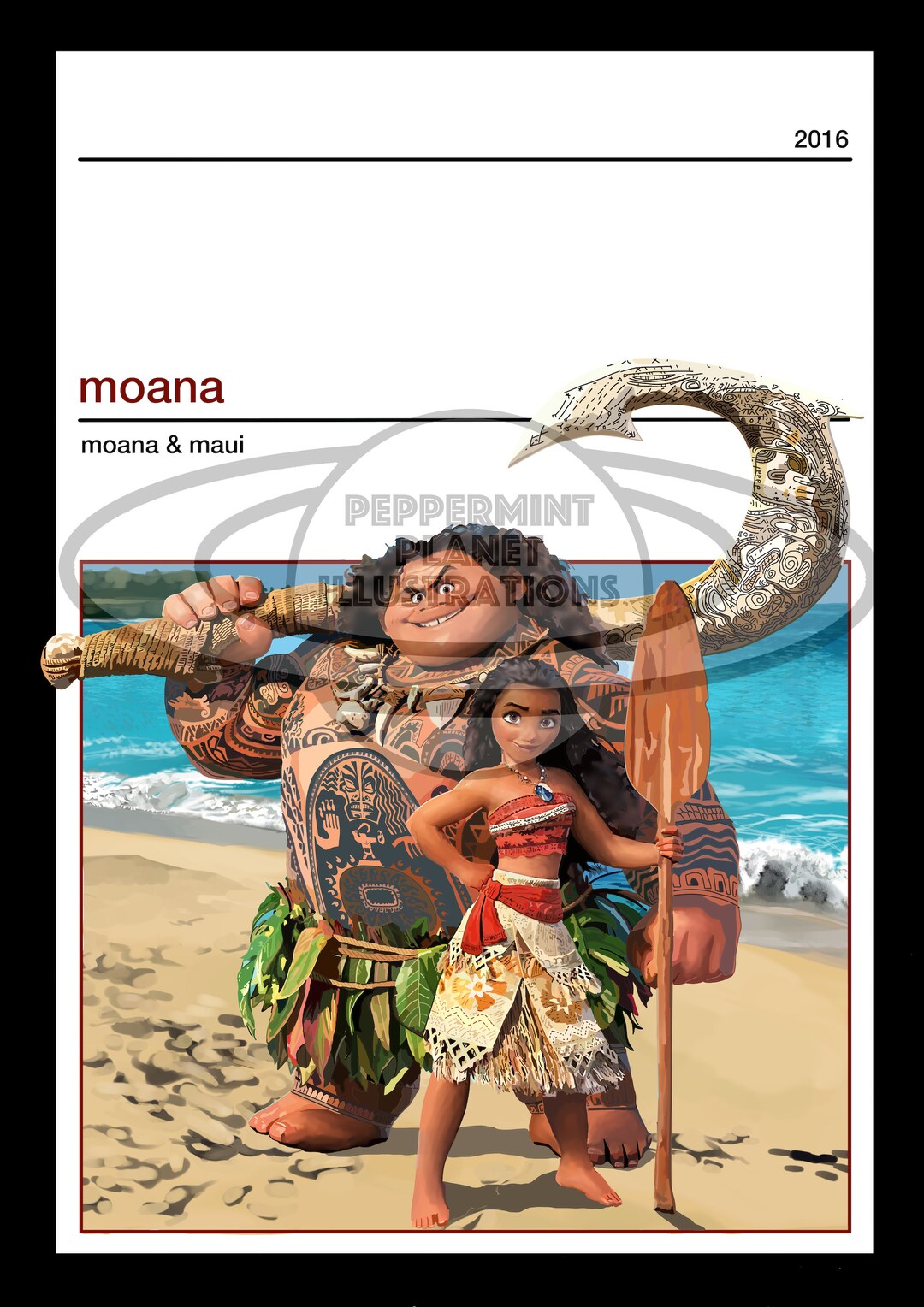 Moana Poster Disney Movie Print Moana Movie Wall Artgift - Etsy India