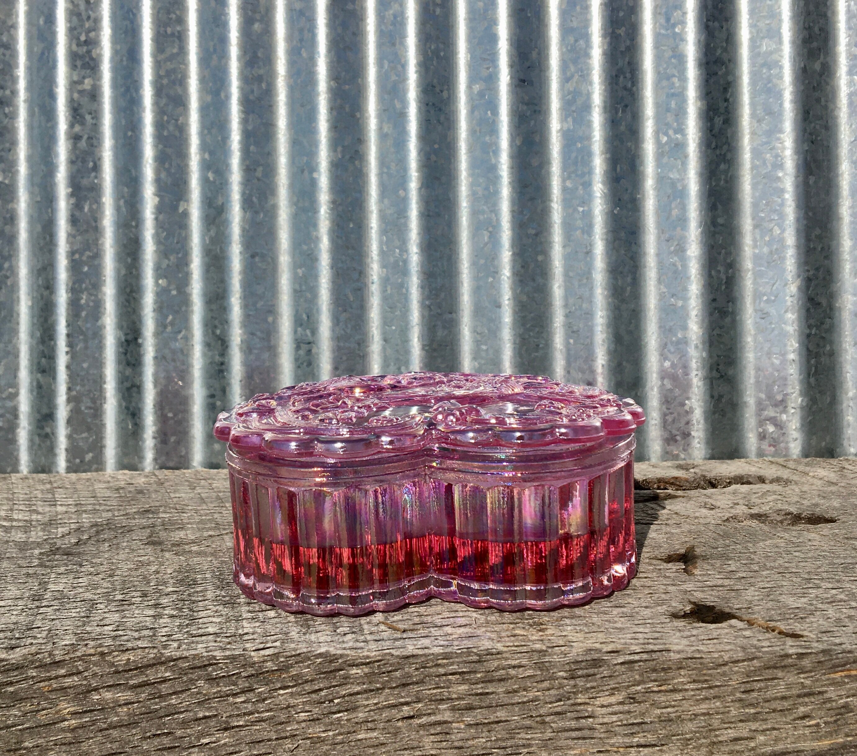 Fenton Glass Hummingbird Box-fenton Carnival Glass - Etsy