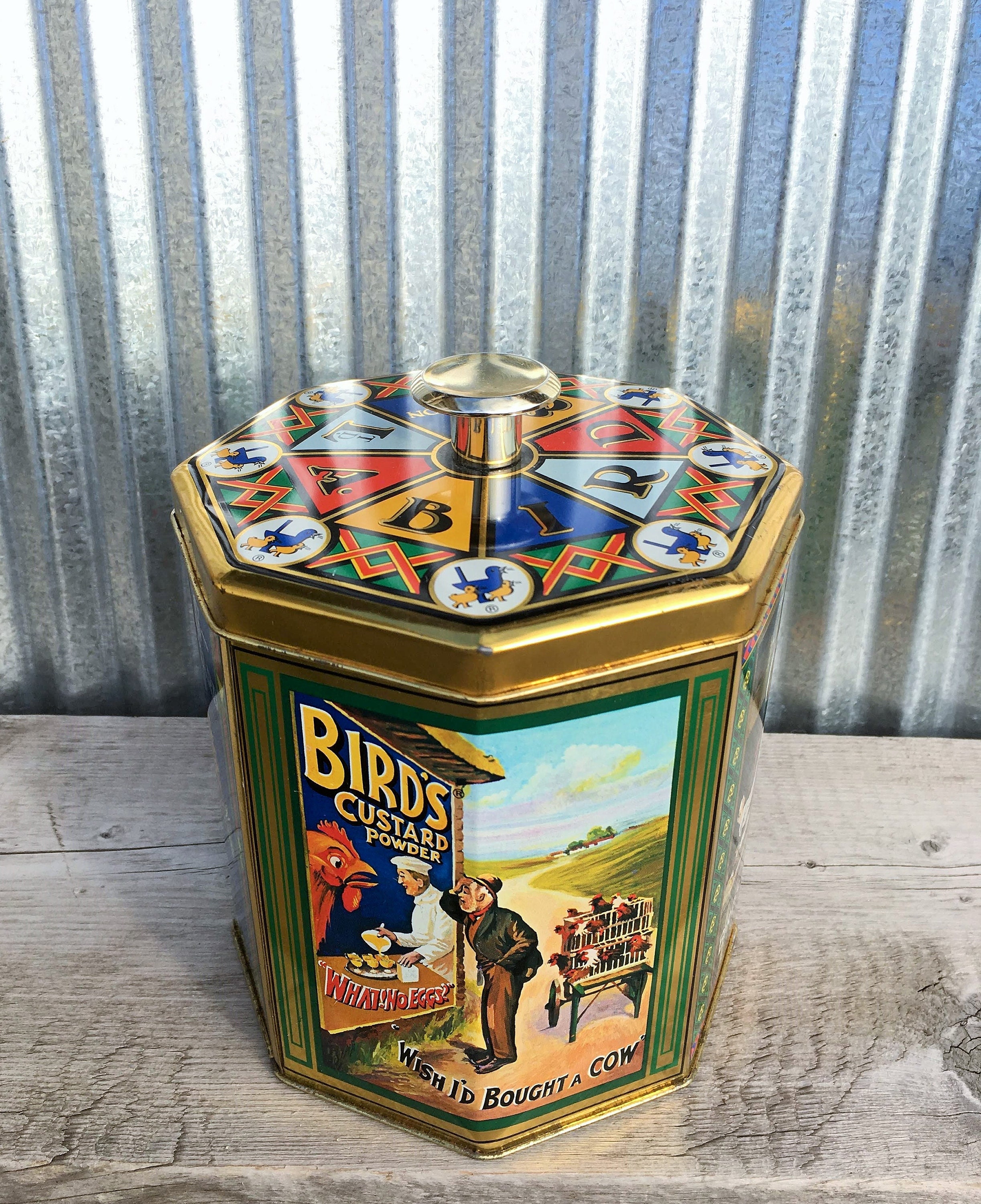 Vintage Birds Custard Powder Tin-vintage Bird Tin Box-vintage | Etsy