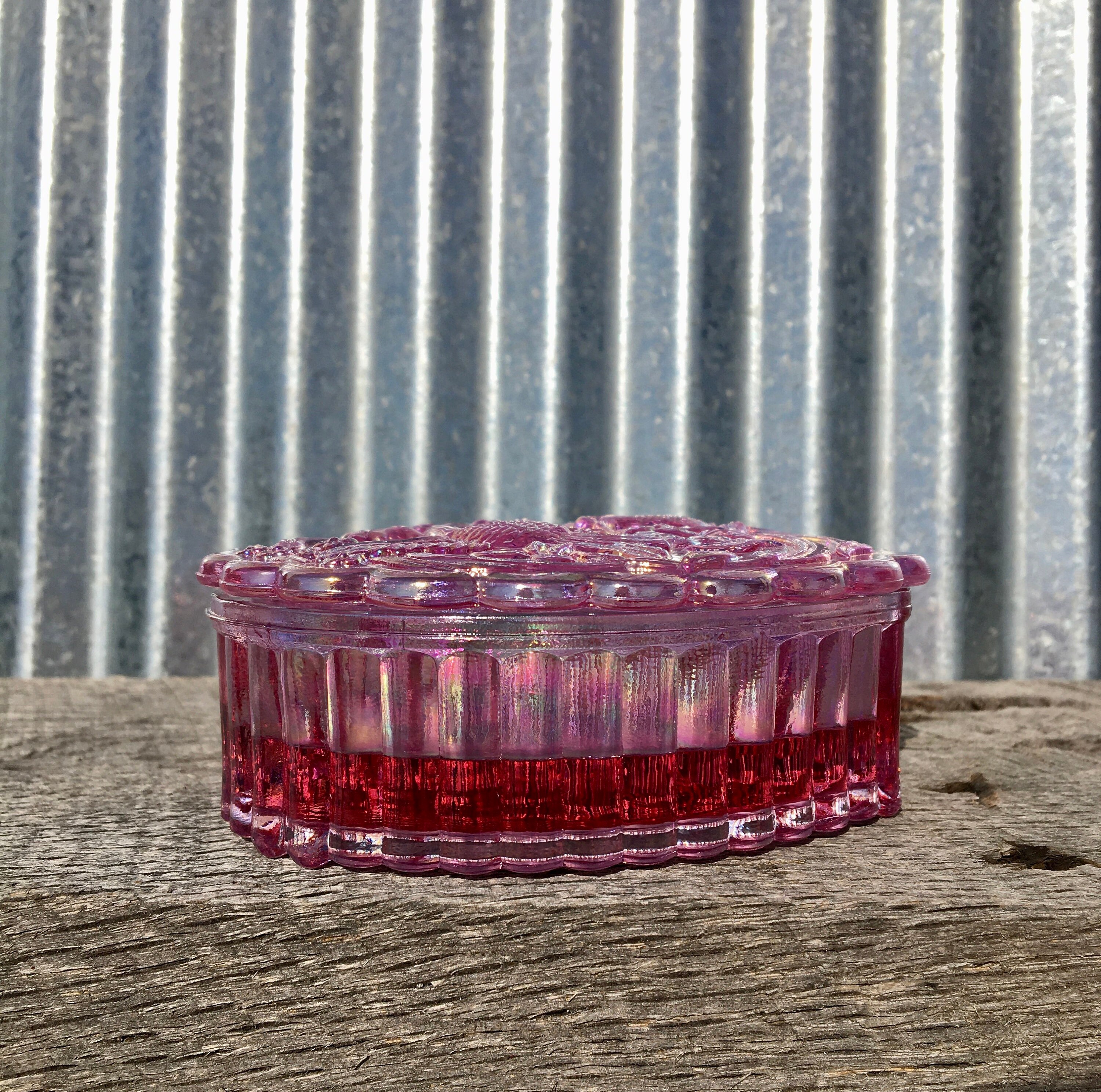 Fenton Glass Hummingbird Box-fenton Carnival Glass - Etsy
