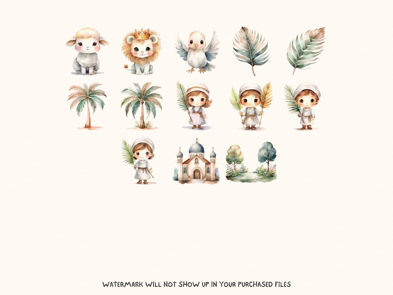 Christianity Cute Easter Clipart Religious PNG Jesus Watercolor He is ...